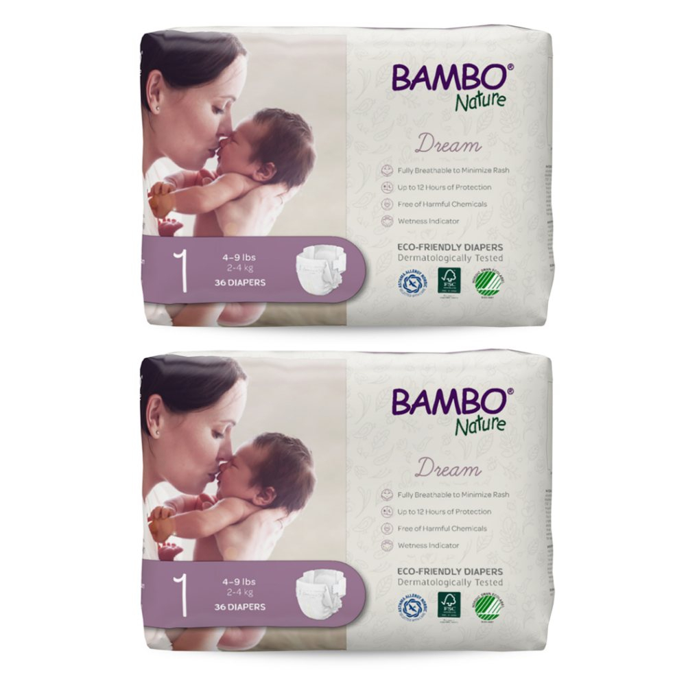 Order Bambo Nature Eco-Friendly Diapers Value Pack - Size 1, 2-4Kg ...