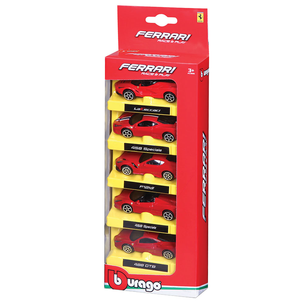 Order Bburago - Ferrari Race & Play Scale 1:64 Diecast Car, Assorted ...