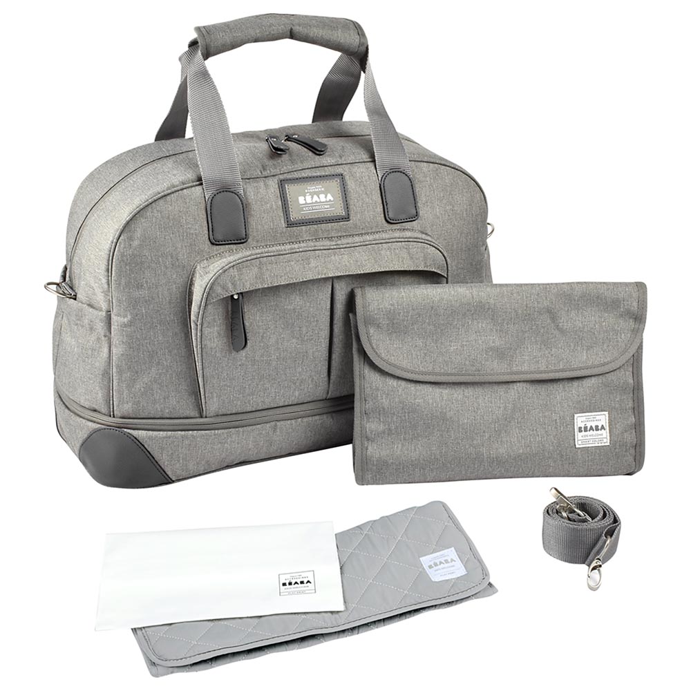 Beaba - Amsterdam Changing Bag - Heather Grey | Jomla.ae