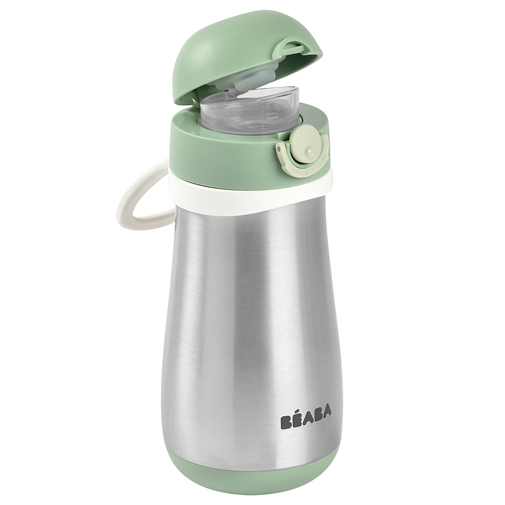 Order Beaba - Stainless Steel Bottle w/ Handle - 350Ml - Sage Now ...