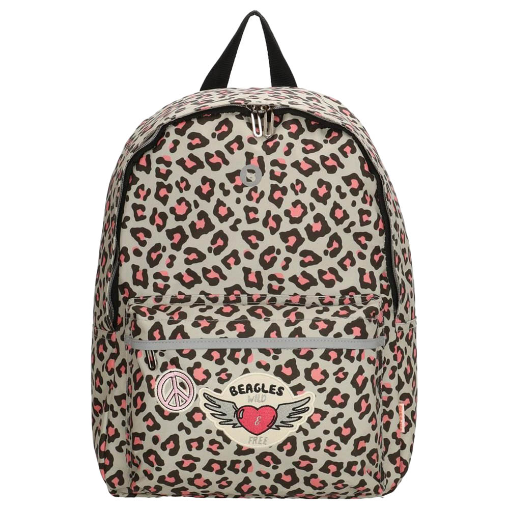 Order Beagles - Leopard Rounded W/ Frontpocket Backpack Now! | Jomla.ae