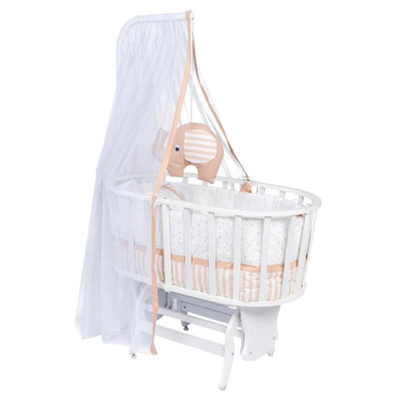 Order Bebbe - Evo Disassembled Cradle 95x55cm - White/Beige Now! | Jomla.ae