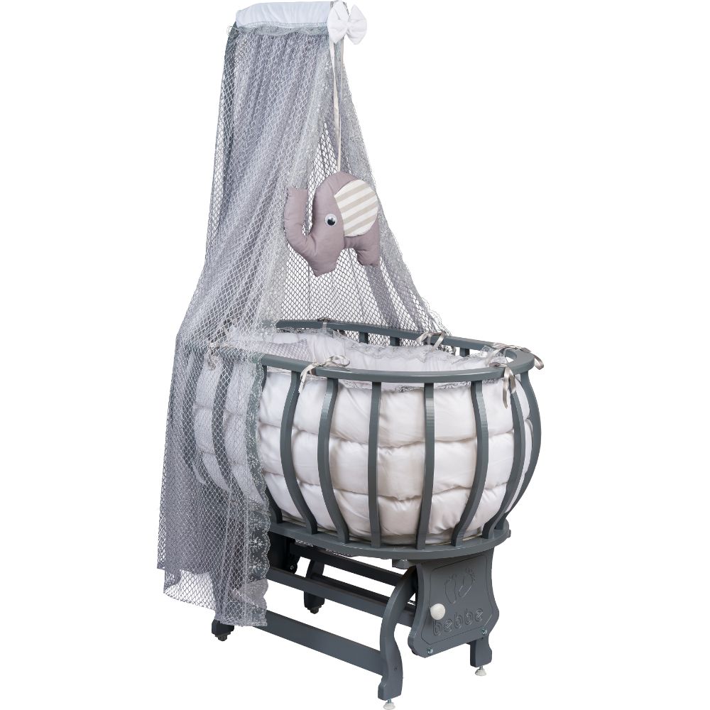 Order Bebbe - Regular Lucca Cradle 50x90cm - Grey Now! | Jomla.ae