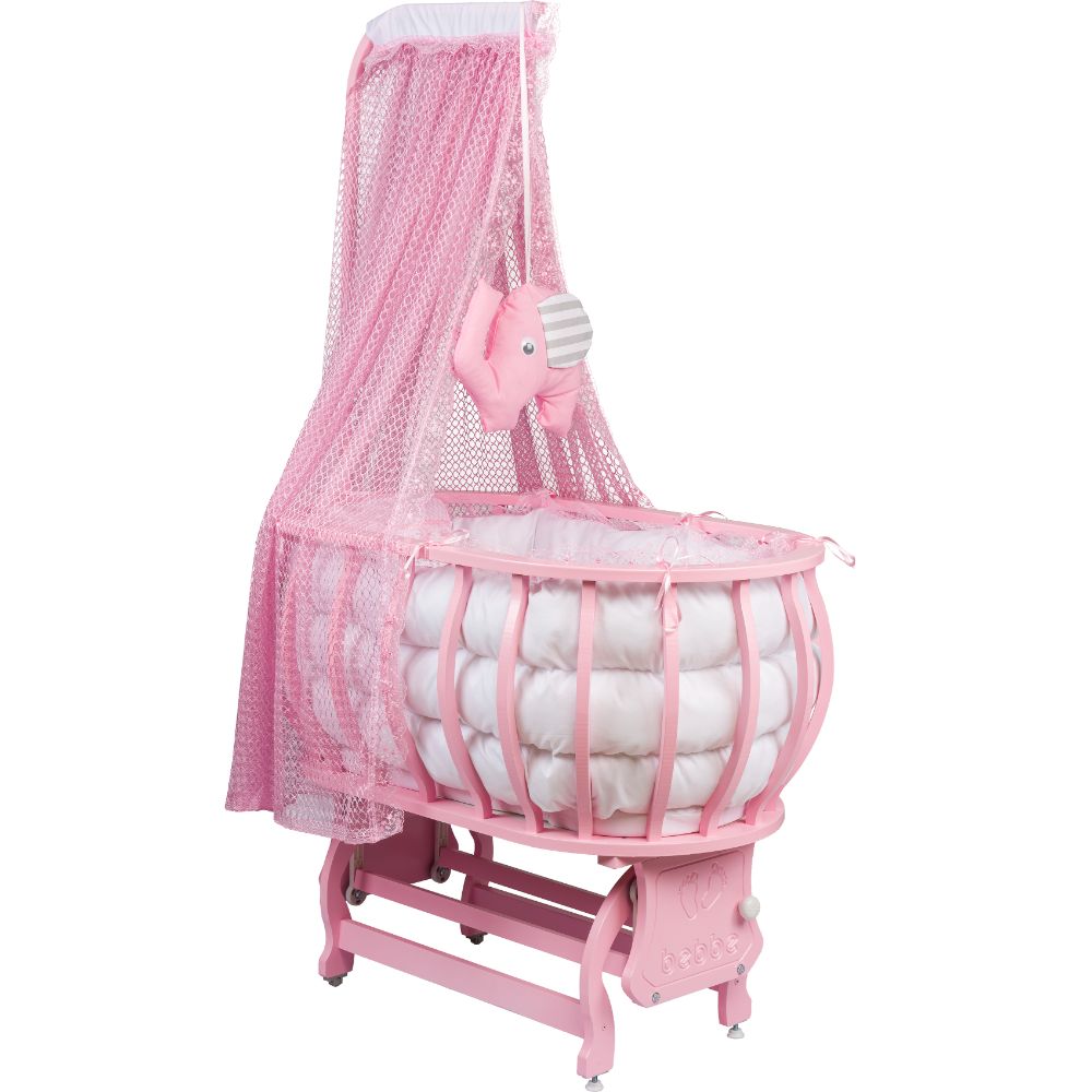 Bebbe - Regular Lucca Cradle 50x90cm - Pink | Jomla.ae