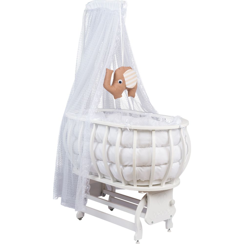 Bebbe - Regular Lucca Cradle 50x90cm - White | Jomla.ae
