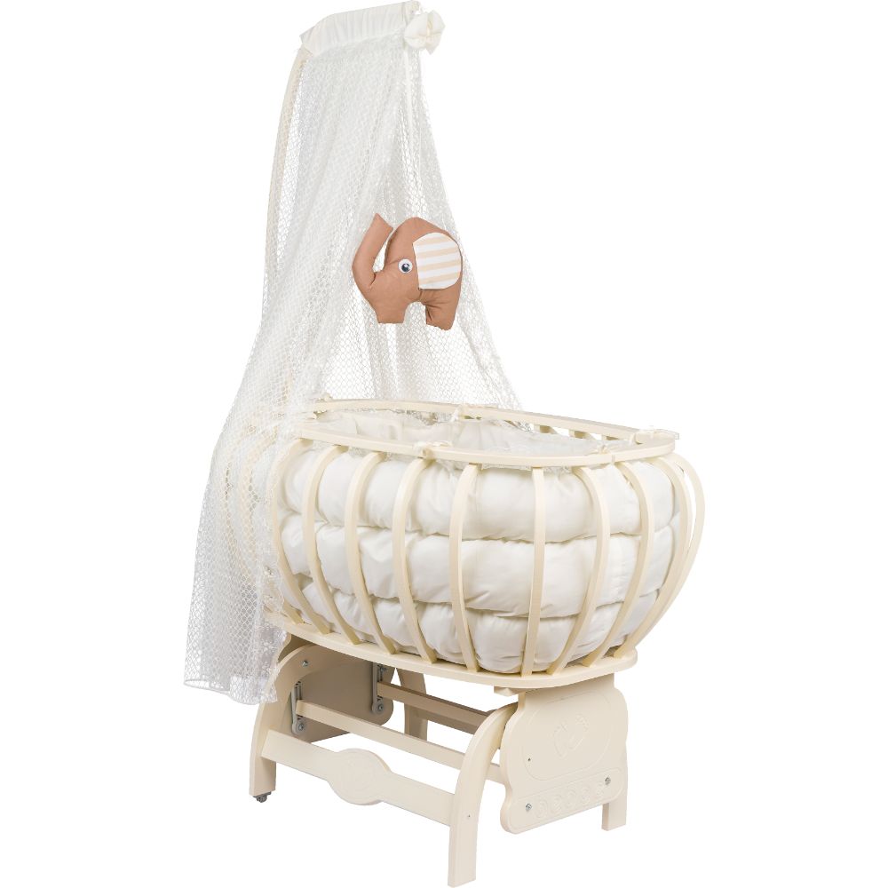 Bebbe - Regular Modena Cradle 55x90cm - Beige | Jomla.ae