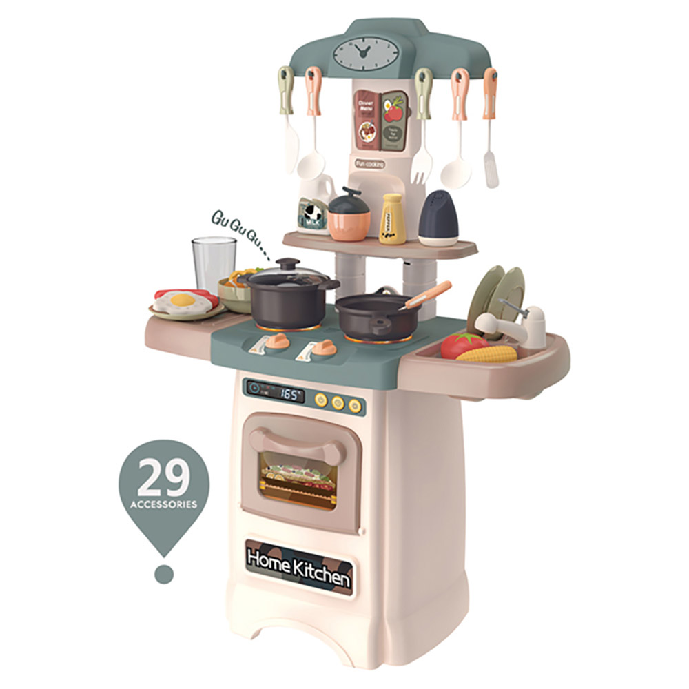 Beibe Good - Kids Toys Kitchen Pretend Play 29pcs - Green/Brown | Jomla.ae