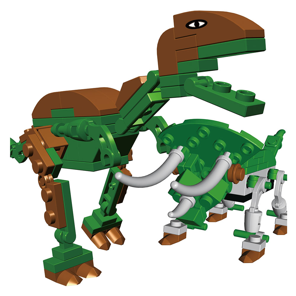 Order Best-Lock - T-Rex & Triceratops in Ziploc 121pcs - Green Now ...