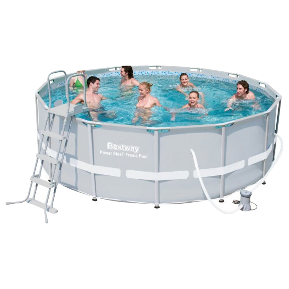 Order Bestway - 56444 Power Steel Round Pool Set Now! | Jomla.ae