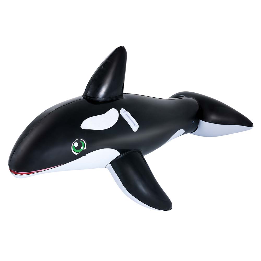 Bestway - Jumbo Whale Rider - Black & White - Inflatable Pool Float ...