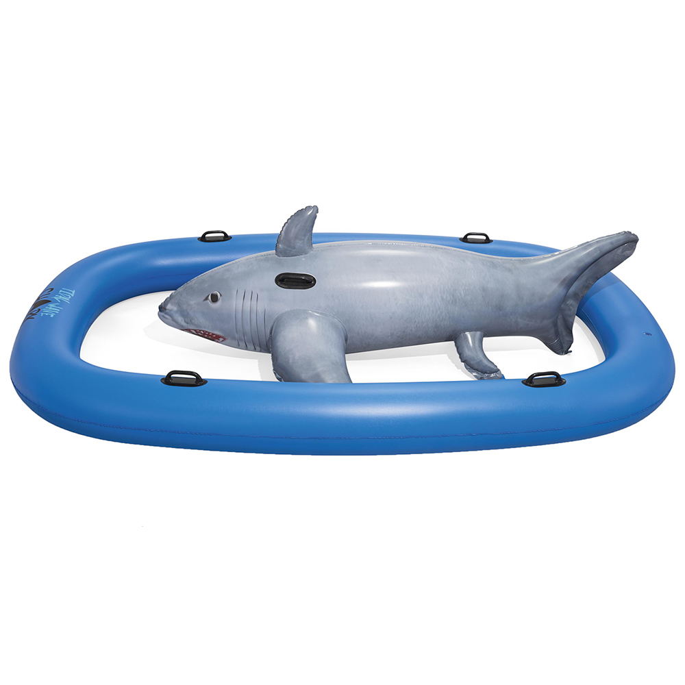 Bestway - Rider Tidal Wave Shark - Inflatable Pool Float - Blue | Jomla.ae
