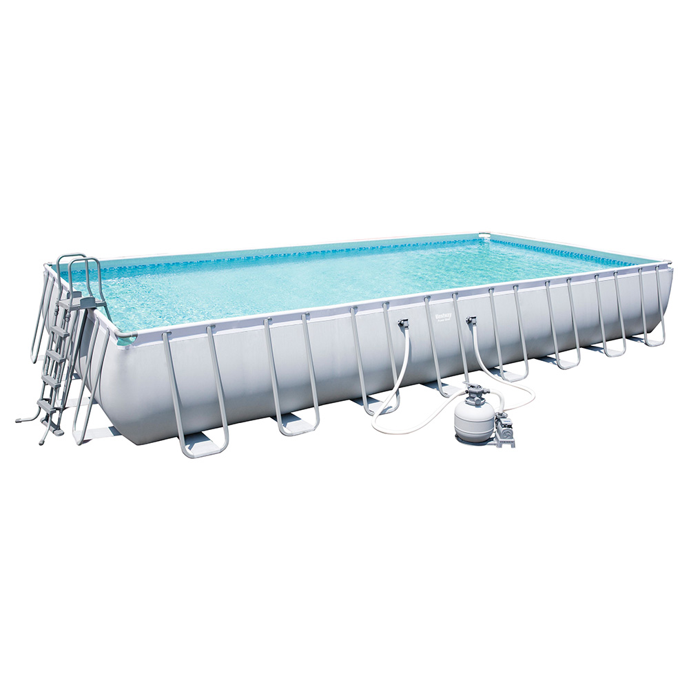 Order Bestway - XL Power Steel Rectangular Pool Set 956x488x132cm Now ...