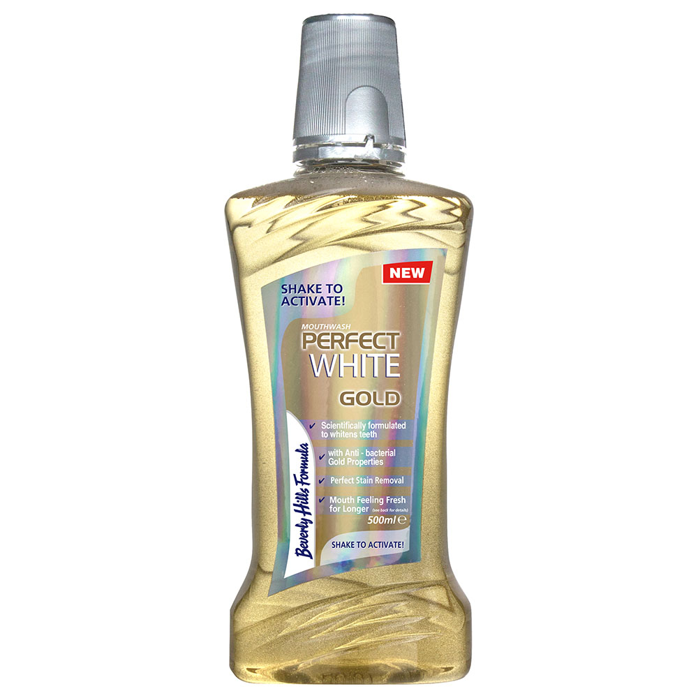 Beverly Hills Formula Perfect White Gold Mouthwash 500ml | Jomla.ae