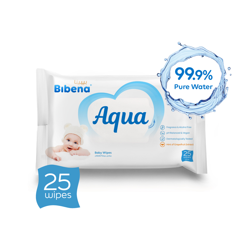 Bibena - Aqua Wipes - 25pcs | Jomla.ae
