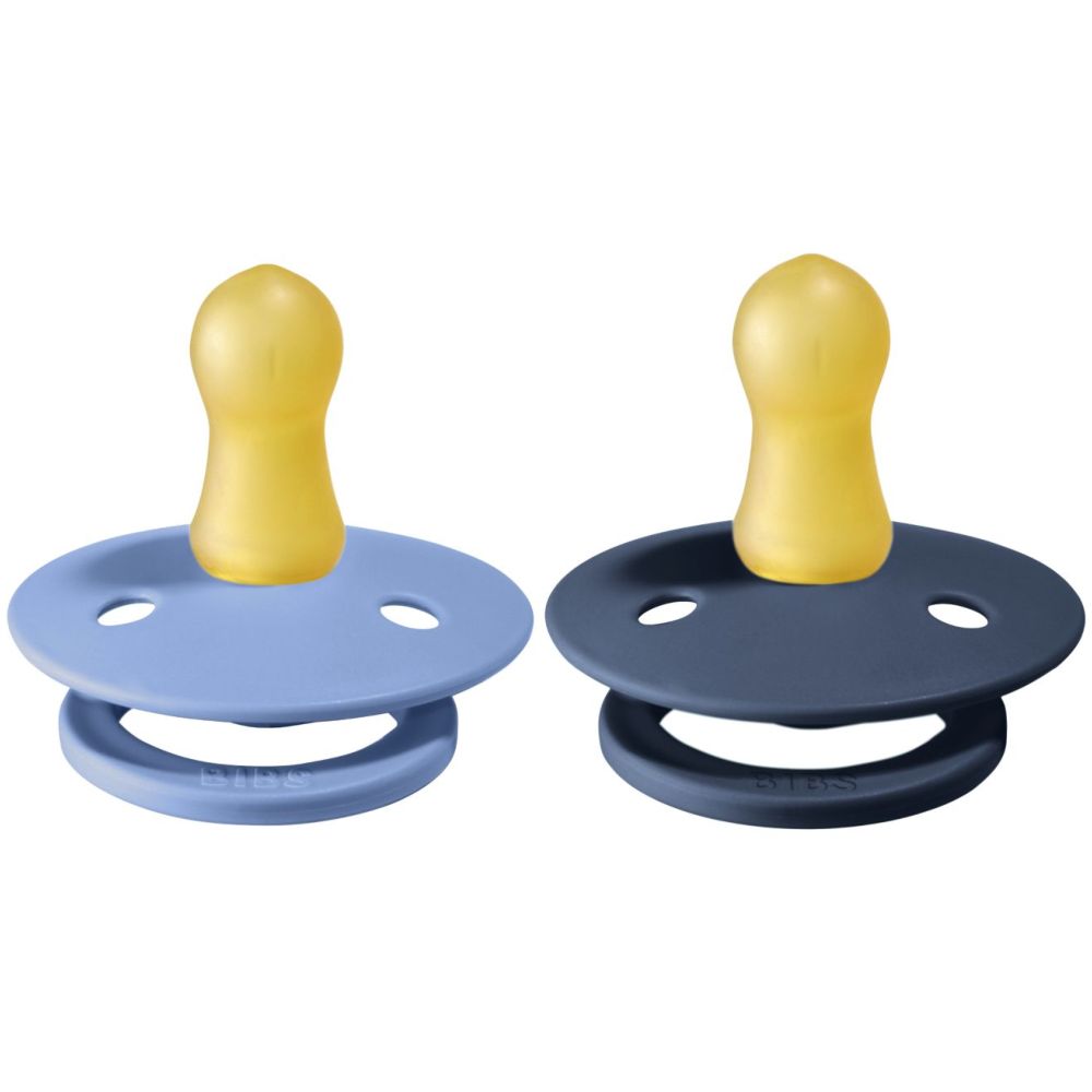 Order Bibs - Pacifier Size 1 - 0-6M - Pack of 2 - Sky Blue / Steel Blue ...