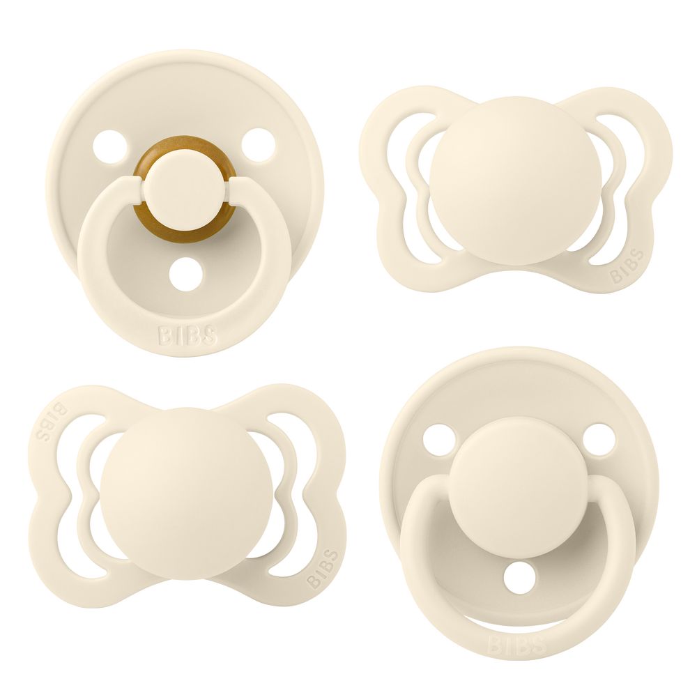 Order Bibs - Try-It Collection Pacifier Box S1 - Pack of 4 - Ivory Now ...