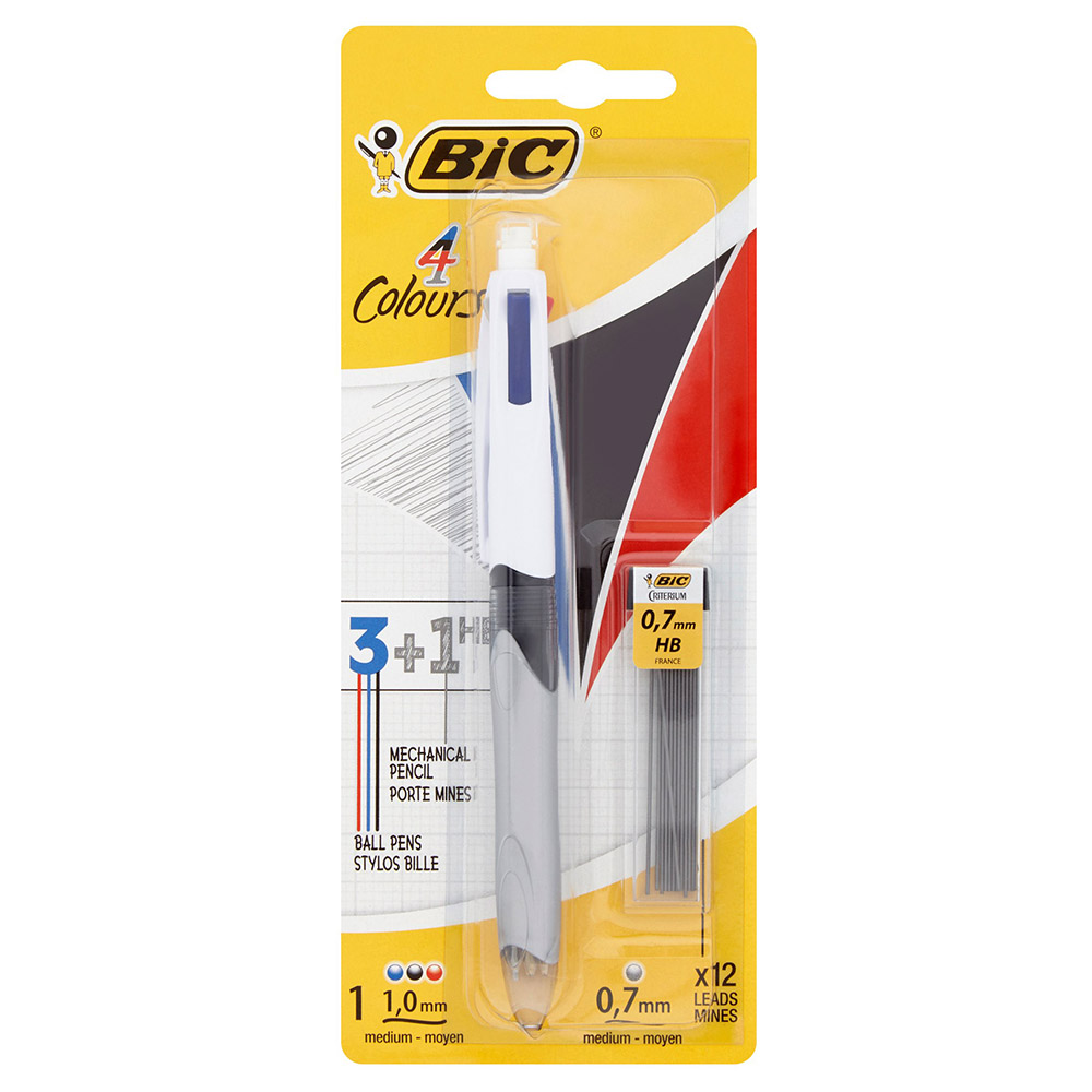 Order Bic - Multifunction Blister 4 Color 1+Lead Pen Now! | Jomla.ae