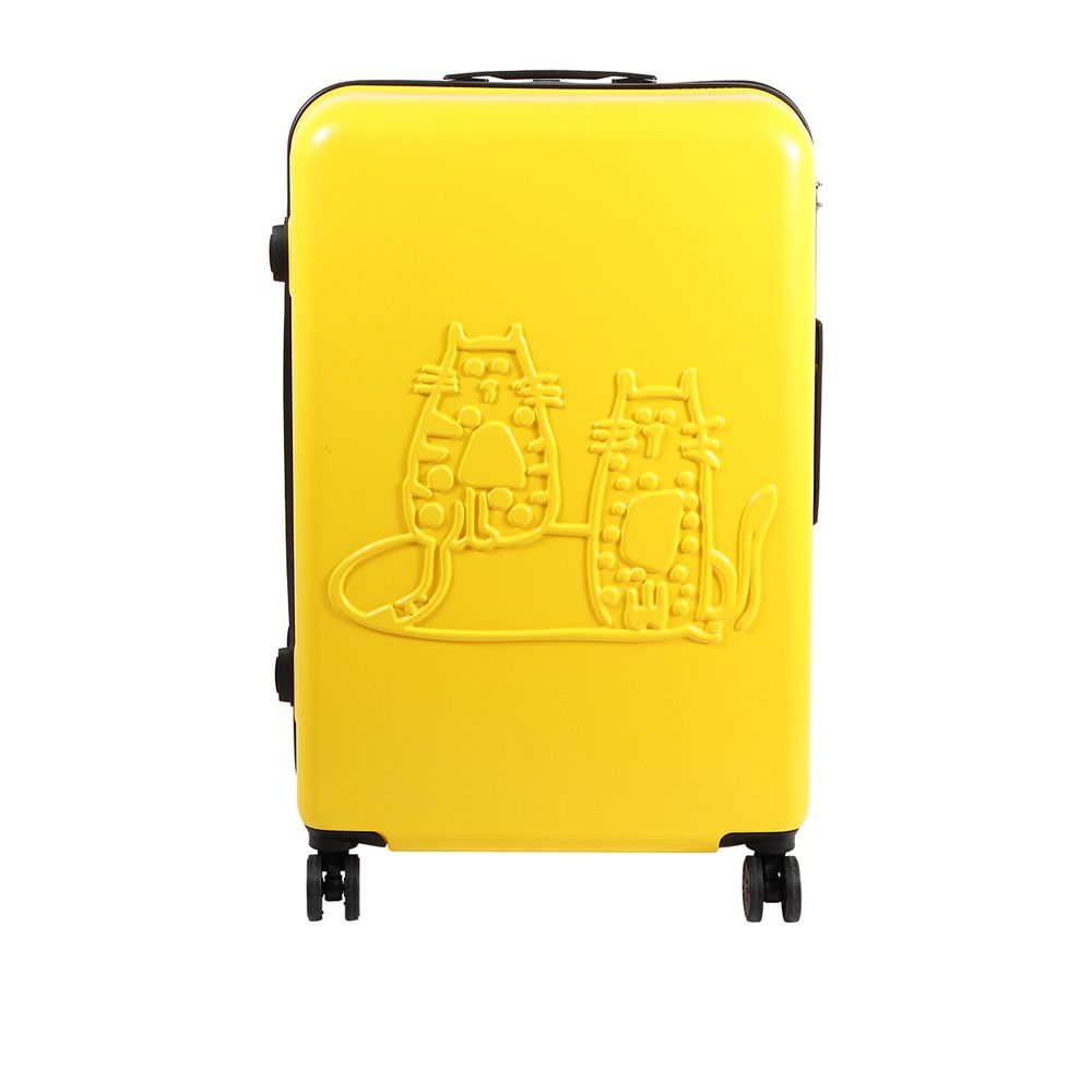Biggdesign - Cats Suitcase Luggage 28" - Large - Yellow | Jomla.ae