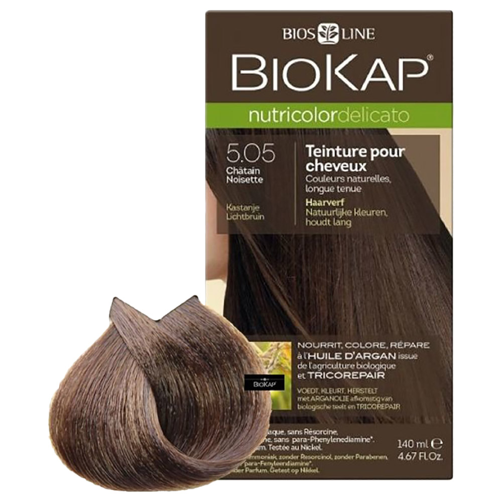 Order Biokap - Nutricolor Delicato 5.05 Chestnut Light Brown 140Ml Now ...