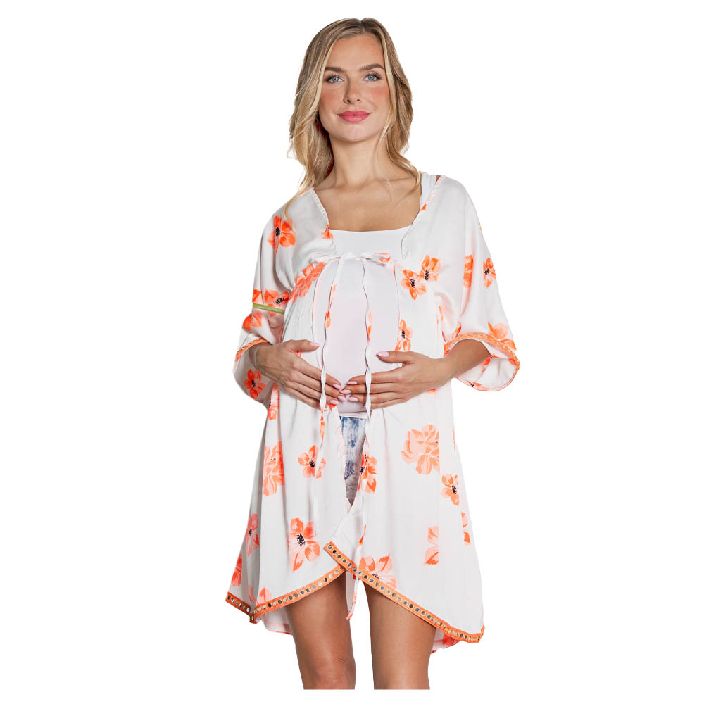 Order Blush - Front Open Coverup - Orange Now! | Jomla.ae