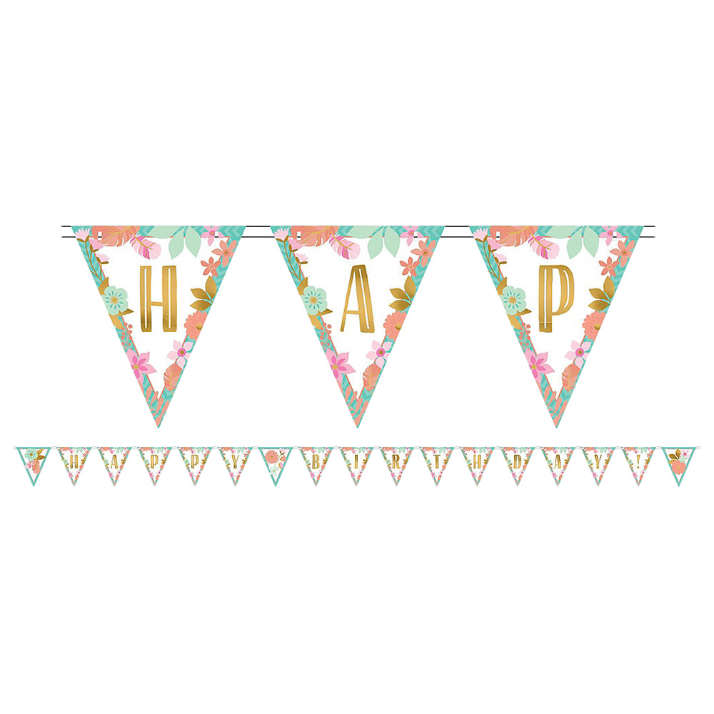 Order Boho Birthday Girl Pennant Banner Now! | Jomla.ae