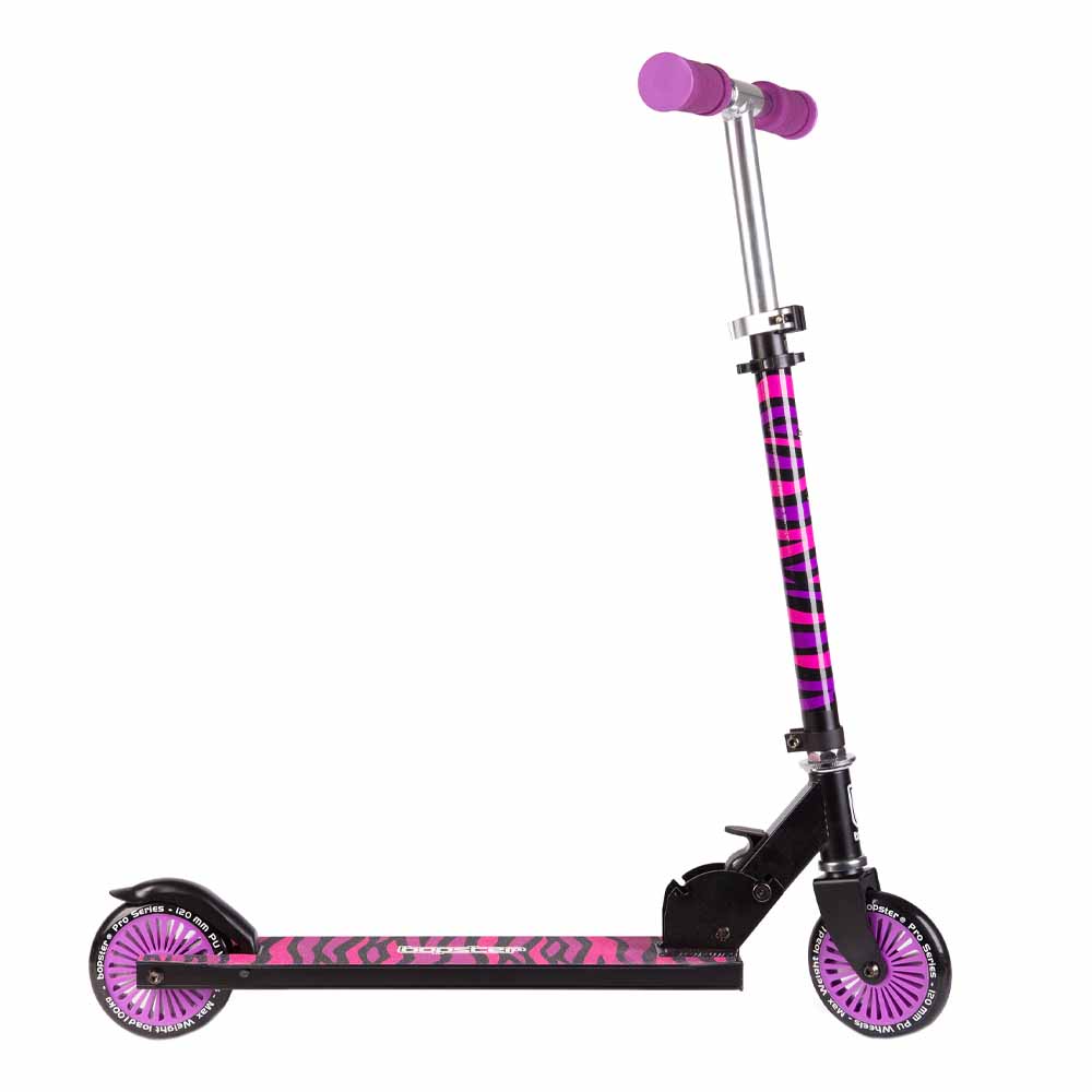 Order Bopster - 2 Wheeled Folding Scooter - Purple Zebra Stripes Now ...