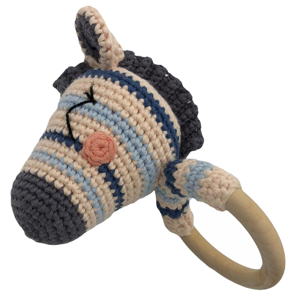 Order Boreas - Organic Zebra Teething Toy - Black Now! | Jomla.ae