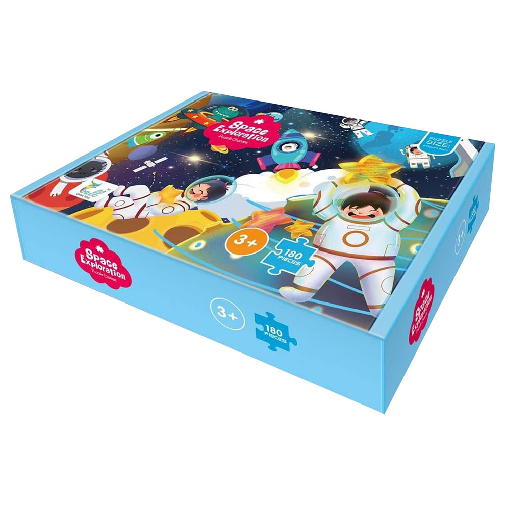Brain Giggles 180pcs Space Theme Kids Puzzle | Jomla.ae