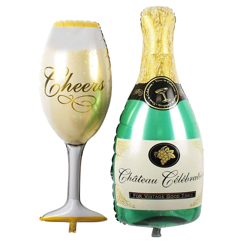 Brain Giggles - Cheers Glass & Bottle Foil Balloons | Jomla.ae