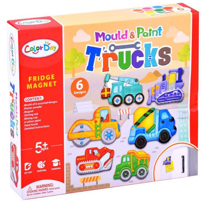Order Brain Giggles DIY Construction Vehicle Fridge Magnet Now! | Jomla.ae