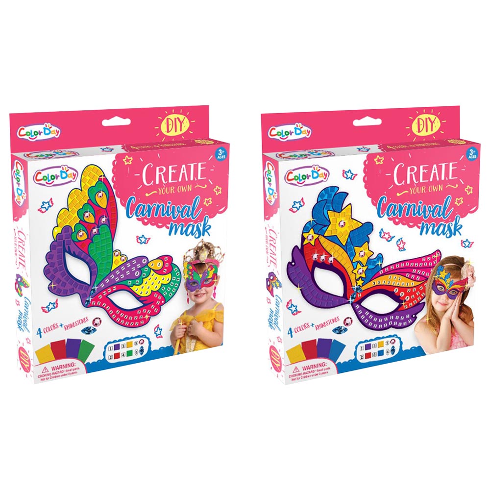 Brain Giggles DIY Mosaic Sticker Carnival Mask Kit | Jomla.ae