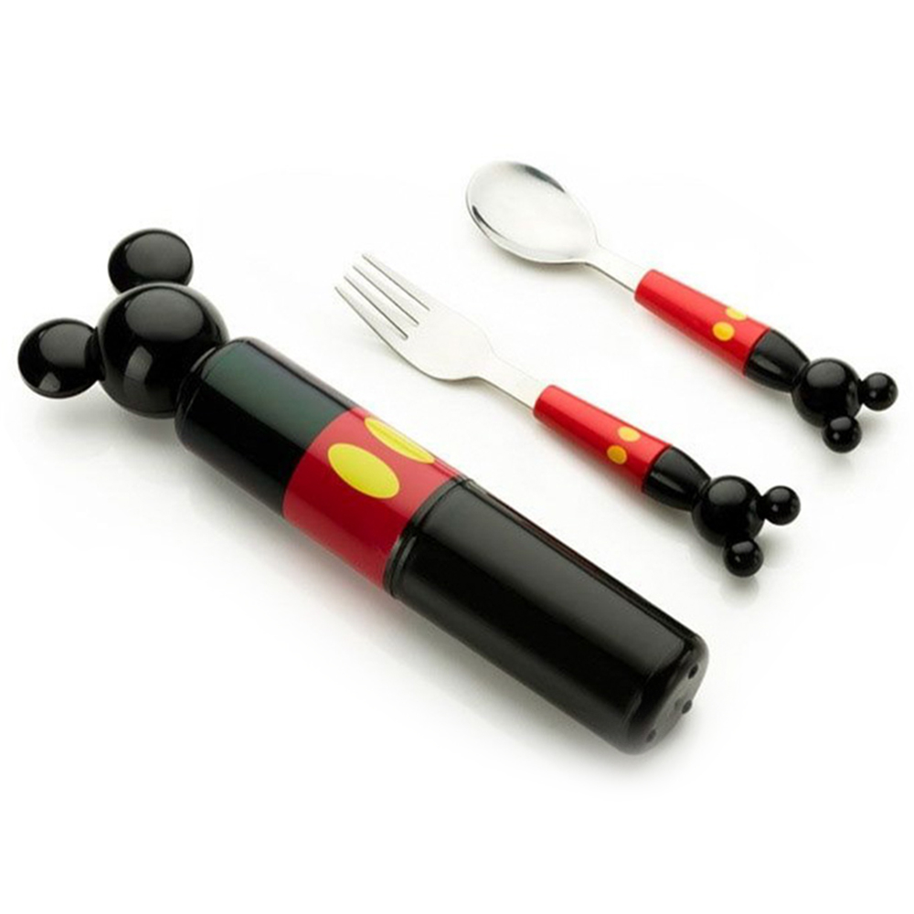 Brain Giggles Mickey Mouse Spoon & Fork Kids Cutlery Set | Jomla.ae