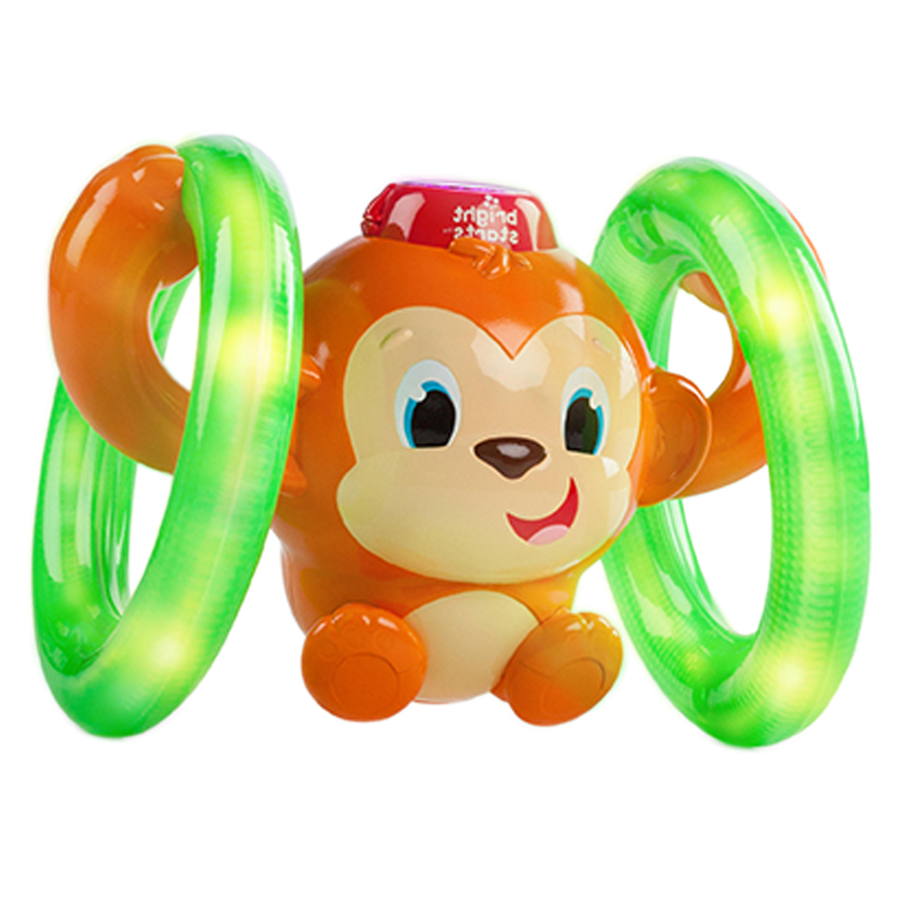 Bright Starts - Lights, Lights Baby Roll & Glow Monkey | Jomla.ae