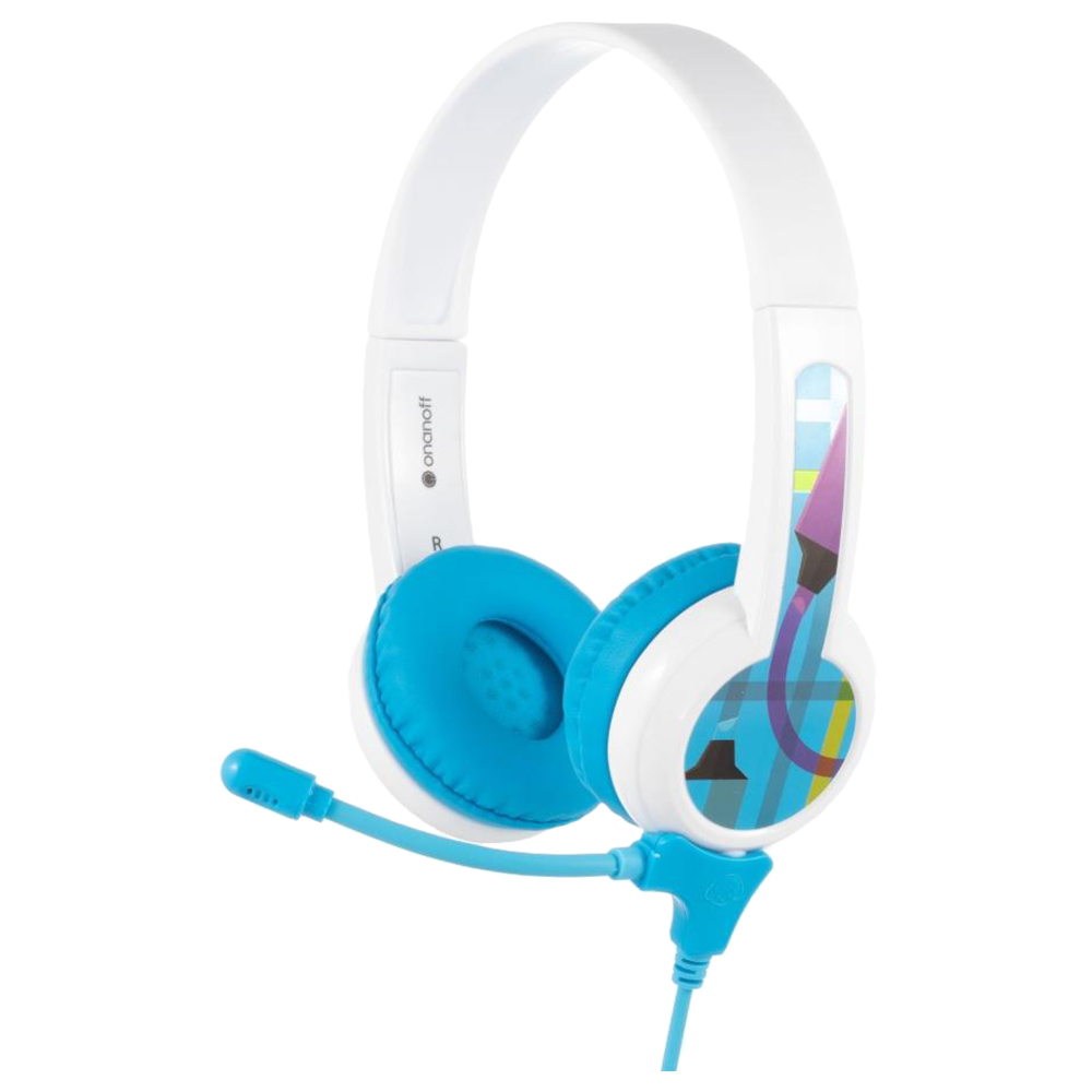 Order BuddyPhones Studybuddy Headphone W/ Mic & Audio Cable - Blue Now ...