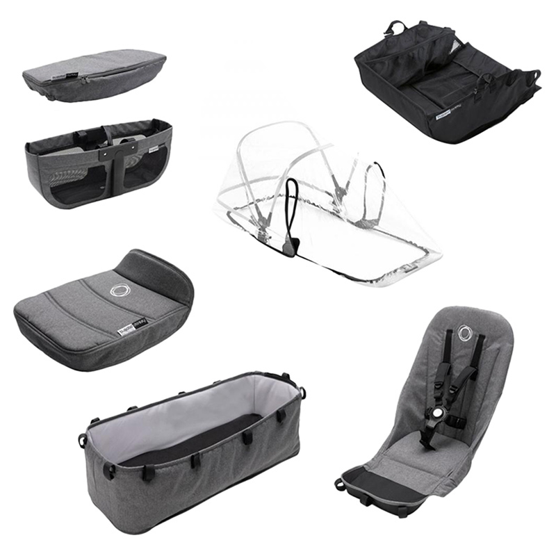 Order Bugaboo - Donkey 2 Style Stroller Set - Grey Melange Now! | Jomla.ae