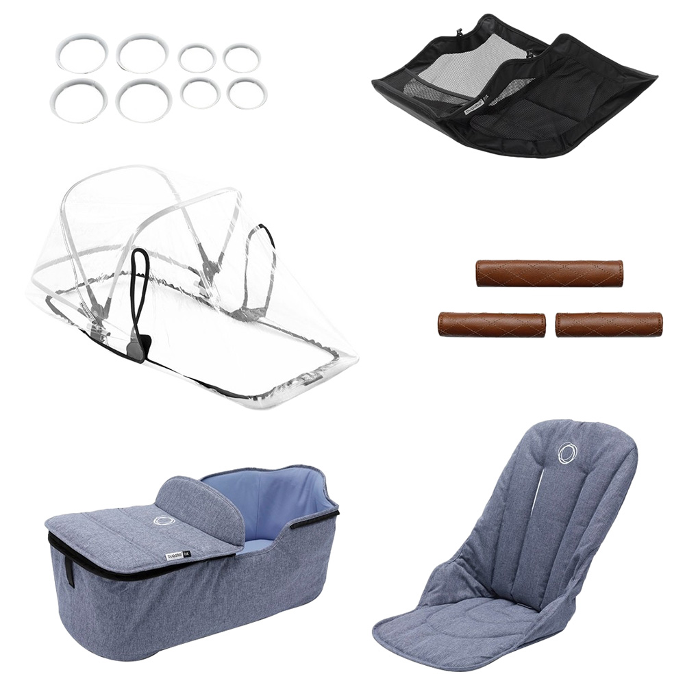 Bugaboo - Fox Style Stroller Set - Blue Melange | Jomla.ae