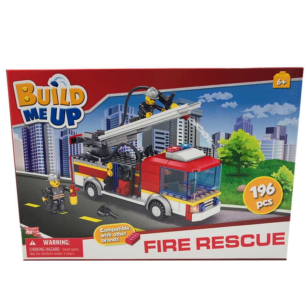 Order Build Me Up - Blocks 196 Pieces - Fire Engine Now! | Jomla.ae
