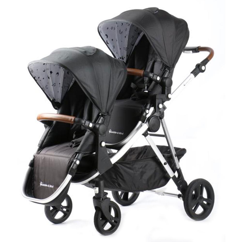 Bumble & Bird - Dove Double Stroller - Black | Jomla.ae