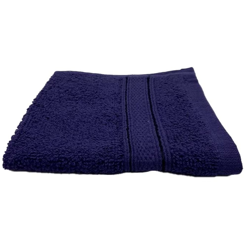 Byft - 100% Cotton Daffodil Washcloth - 30X30Cm - Navy Blue | Jomla.ae