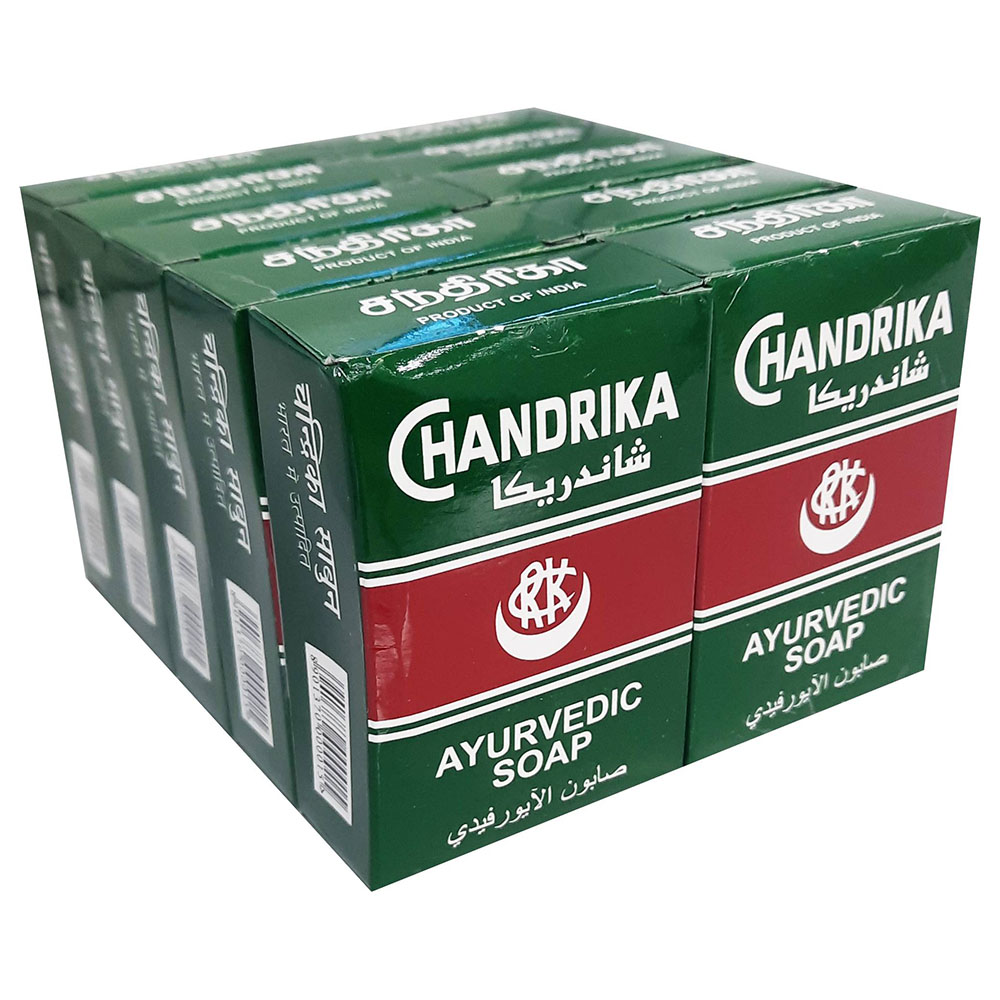 CHANDRIKA - Ayurvedic Soap 75g x 10 Pack | Jomla.ae