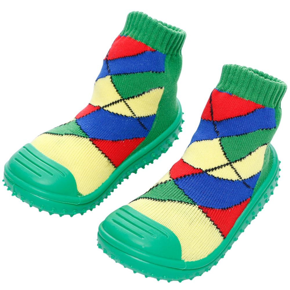 Order COOL GRIP Baby Shoe Socks Green Checker Now! | Jomla.ae