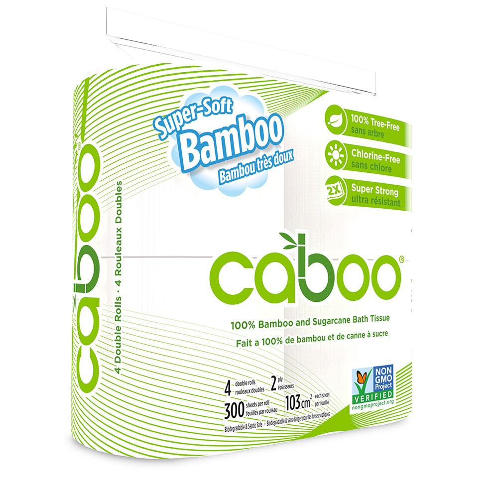 Caboo - Bathroom Tissue 4 pack 300 's | Jomla.ae
