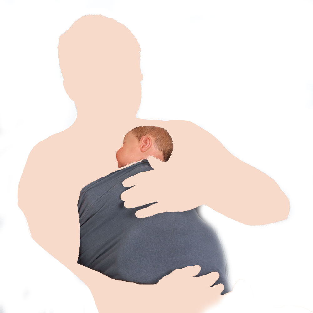 Candide - Skin to Skin Tube, Parent Baby Bonding - Grey - L/XL | Jomla.ae