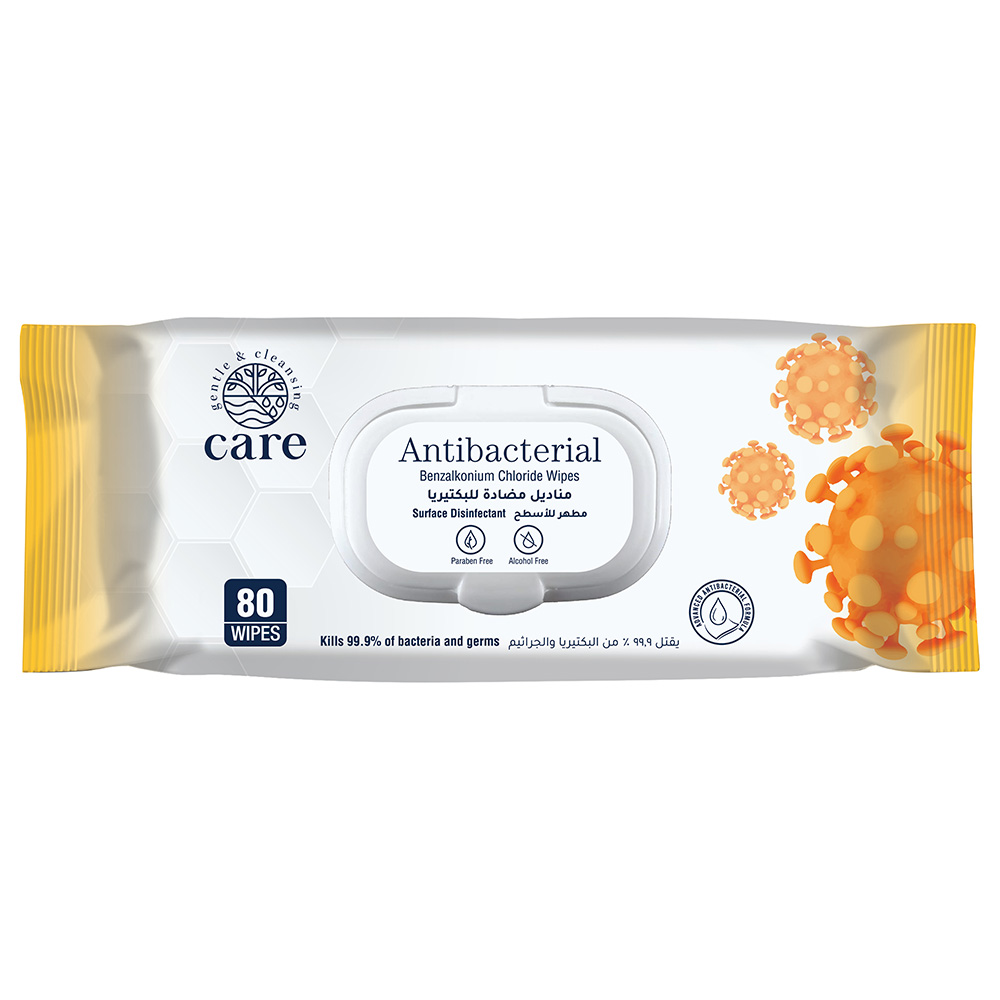 Care - Surface Disinfecting Wipes - 80 Sheets | Jomla.ae