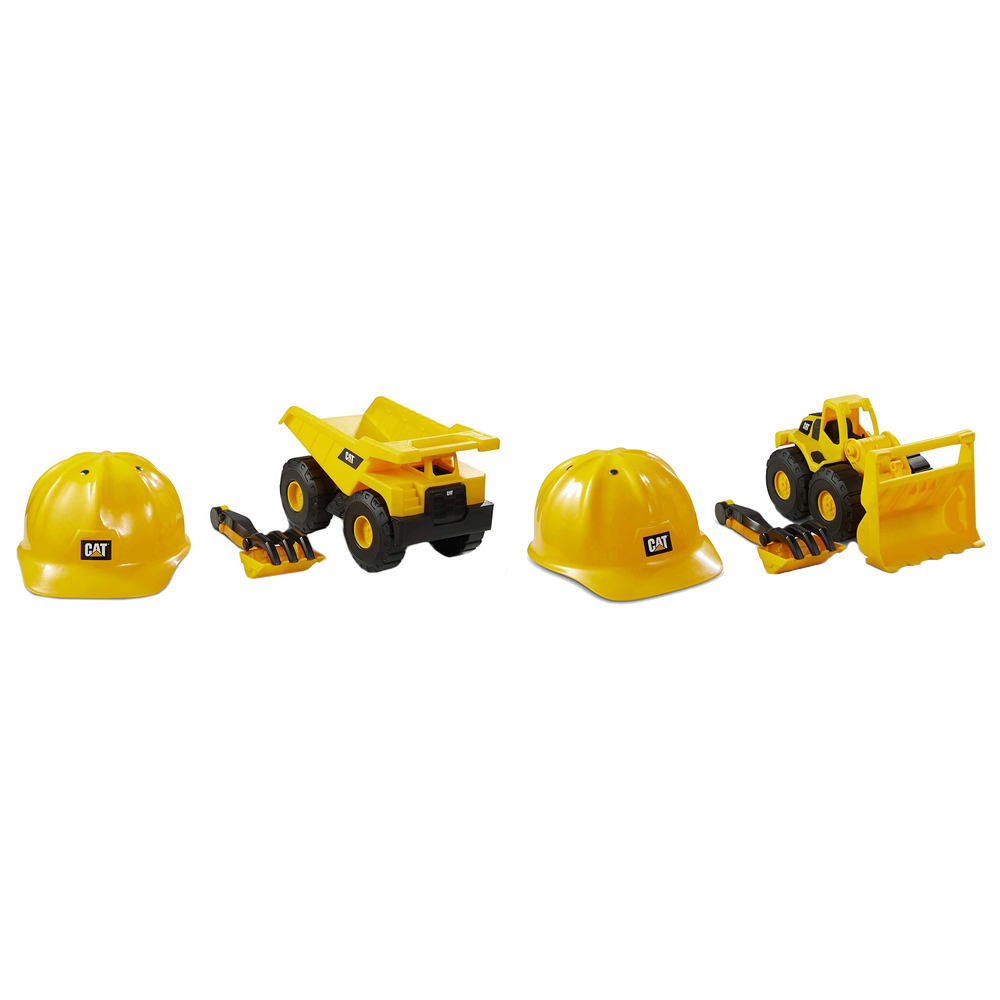 Order Cat - Tough Construction Fleet With Helmet 10In 1pc - Assorted ...