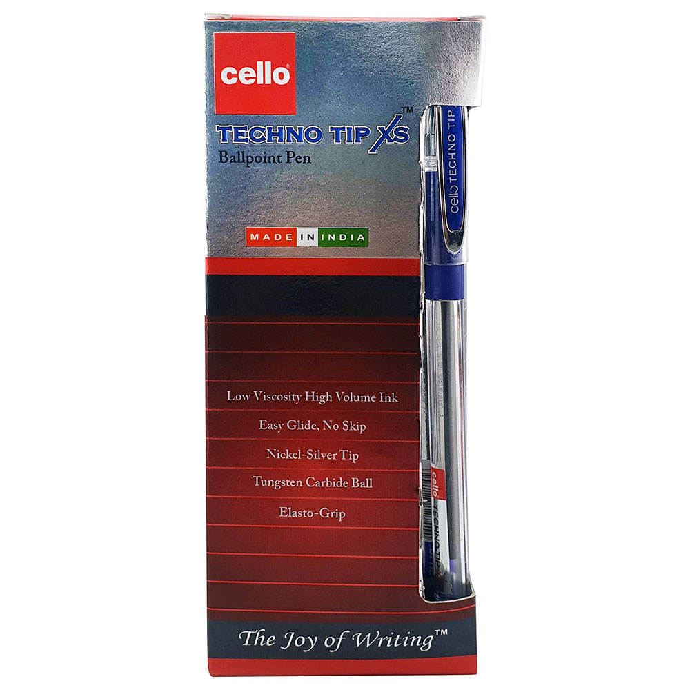 Cello - Technotip XS Blue Ball Pen 0.7mm - 12pcs | Jomla.ae