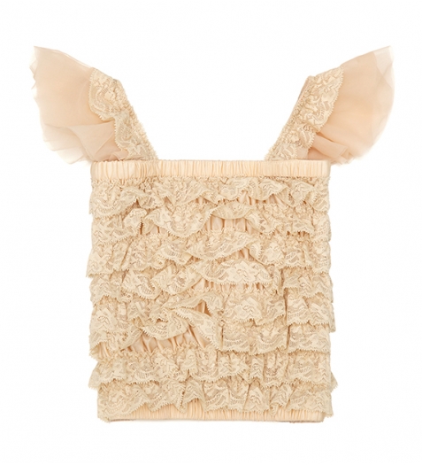 Champagne Lace Fru Fru Top | Jomla.ae