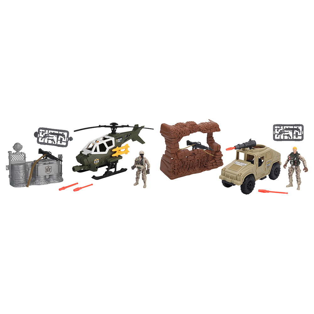 Chap Mei - Soldier Force Bunker Defense Playset - Assorted 1pc | Jomla.ae