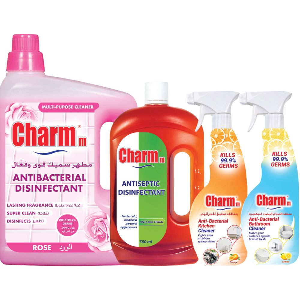Charmm - Rose Antibacterial Bathroom Cleaner Combo Pack | Jomla.ae