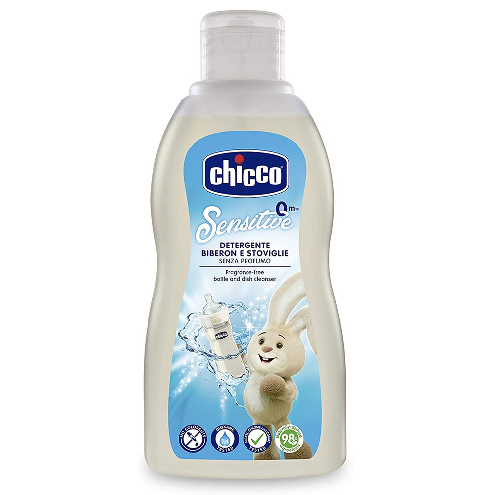 Chicco - Detergent Feeding Bottles, Dishes 300ml | Jomla.ae